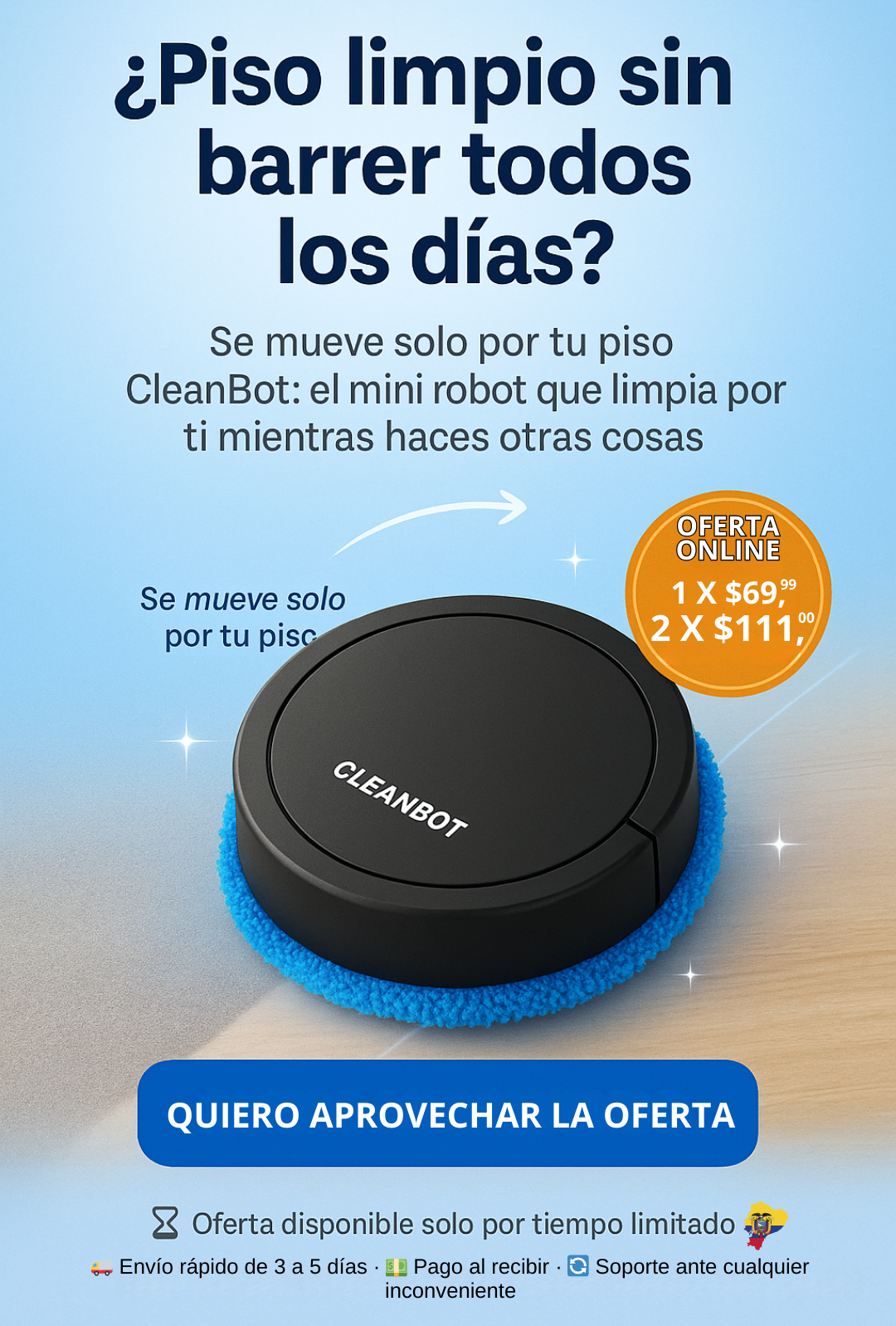 CleanBot Limpiador Inteligente – Click Viva